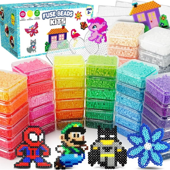 31000 5mm Fuse Beads Kit - 48 Colors, Christmas Homeschool Arts and ...