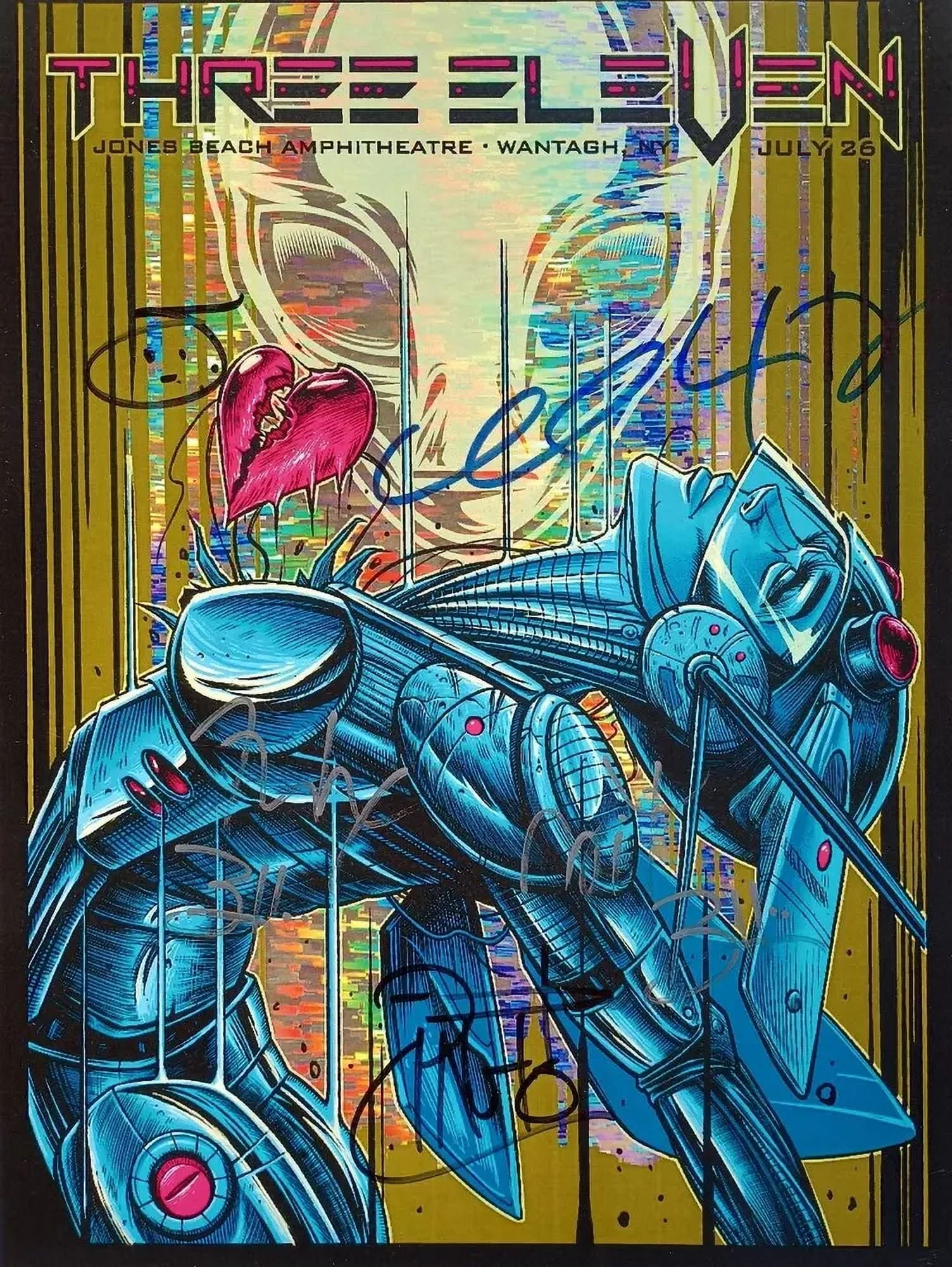 311 Band Concert Poster Wall Art Print 2019 Jones Beach Fembot ...