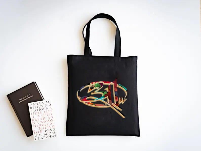 311 Watercolor Tote Bag Music Inspired Artistic Splash Band Tribute, a ...