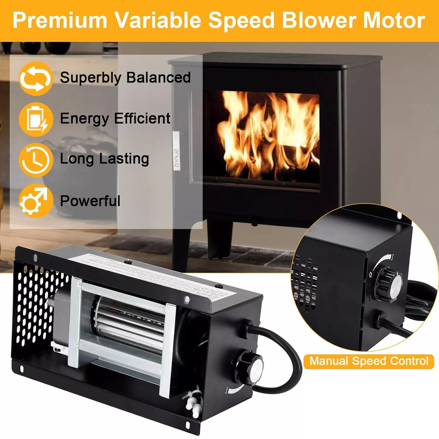 Adviace 31105 Blower for Fireplace, 1-Blade, 1-Fan - Walmart.com