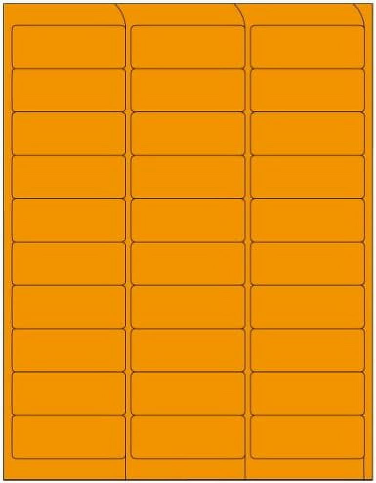 311207 Fluorescent Address Labels for Laser Printers, 2 5/8 x 1 Inch ...