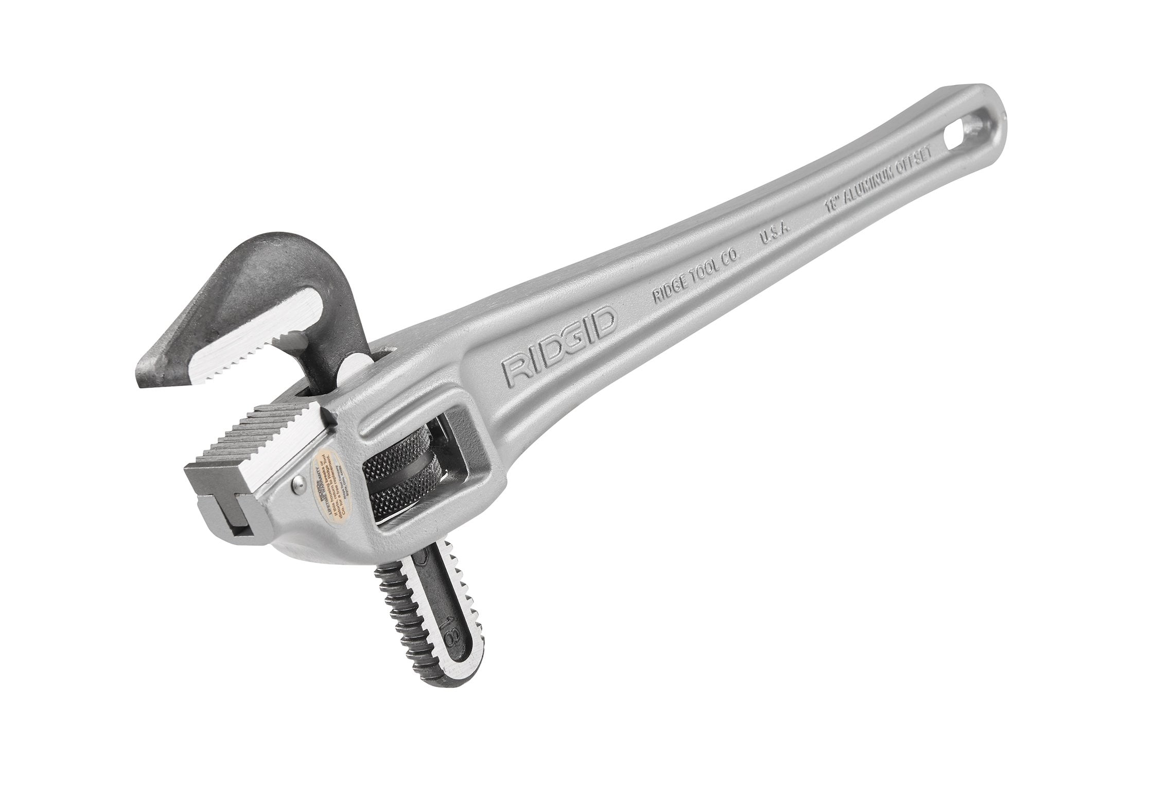31125 Model 18 Aluminum Offset Pipe Wrench, 18-inch Plumbing Wrench ...