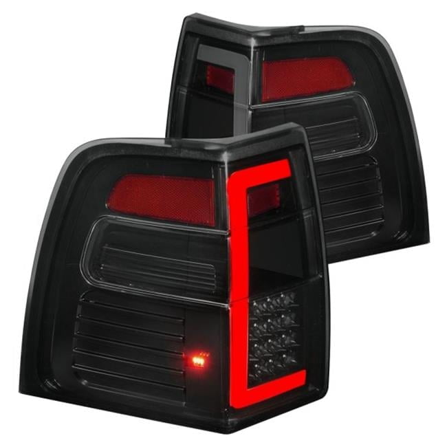 311409 Black & Smoke Sequential Fiber Optic LED Tail Lights for 2007 ...