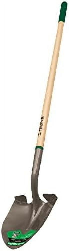 31184 Round-Point Shovel - Mid-Size Steps, 7'' Grips, 48" Handle ...