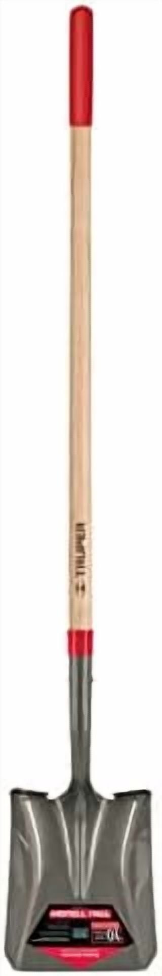 31188 Square-Point Shovel - Mid-Size Steps, 48-Inch Long Hardwood ...