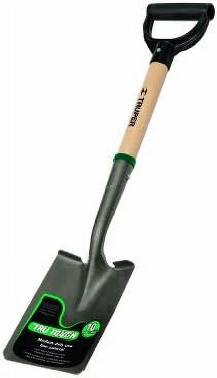 31197 Tru Tough 19-Inch Short D-Handle Square Point Shovel, 19-Inch ...