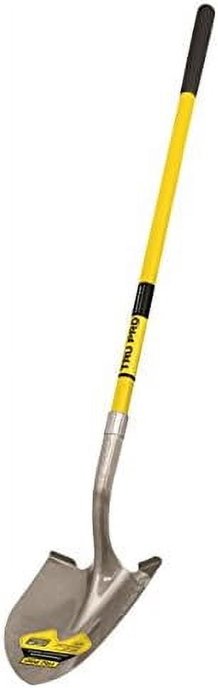 31198 Tru Round Point Shovel, Fiberglass Handle, 10-Inch Grip, 48-Inch ...