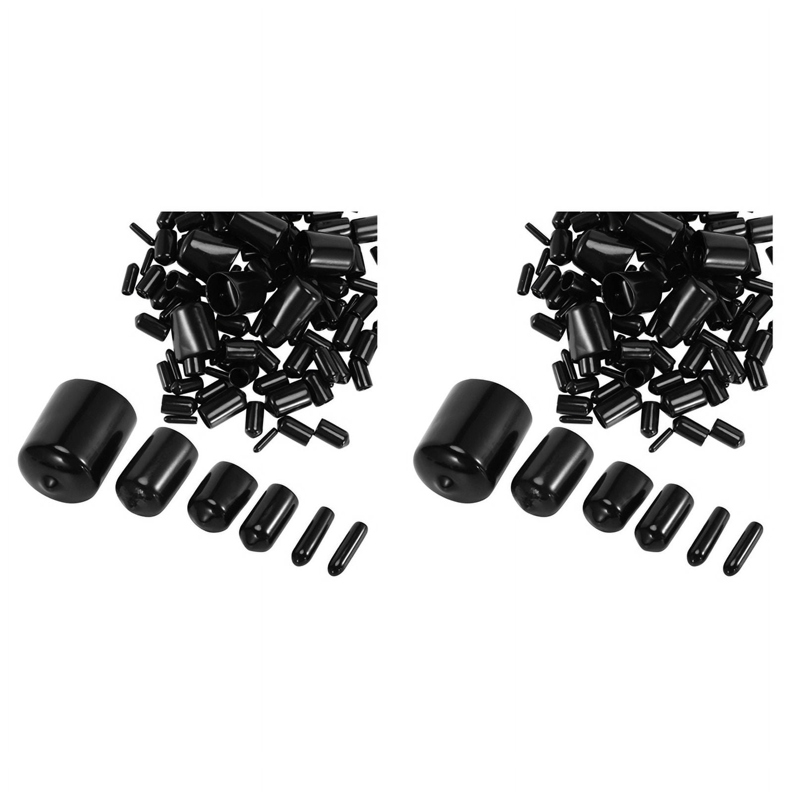 312 Pieces of Vinyl Elastic End Cap Bolts Screws Rubber Thread ...
