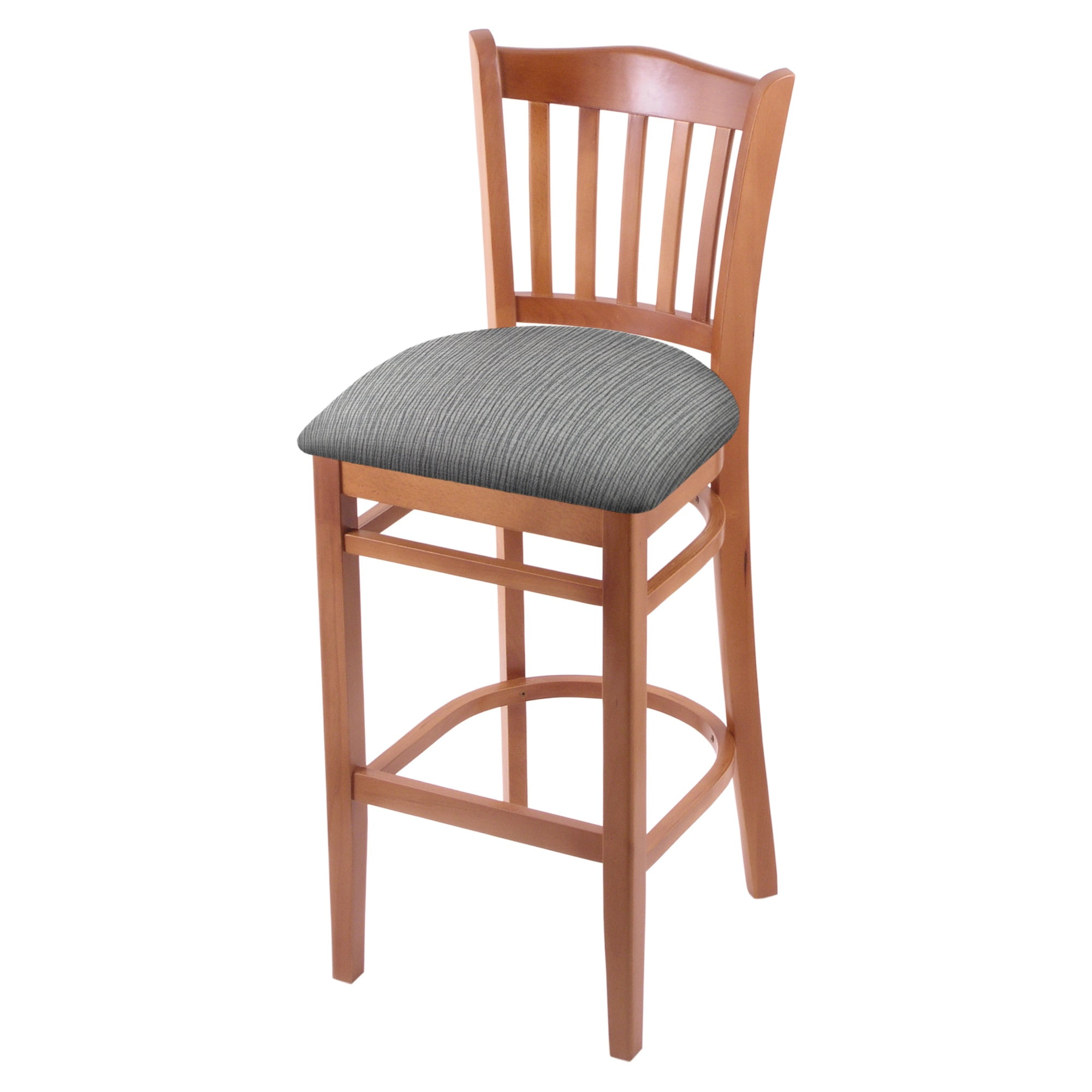 3120 30" Bar Stool with Natural Finish and Canter Folkstone Grey Seat ...
