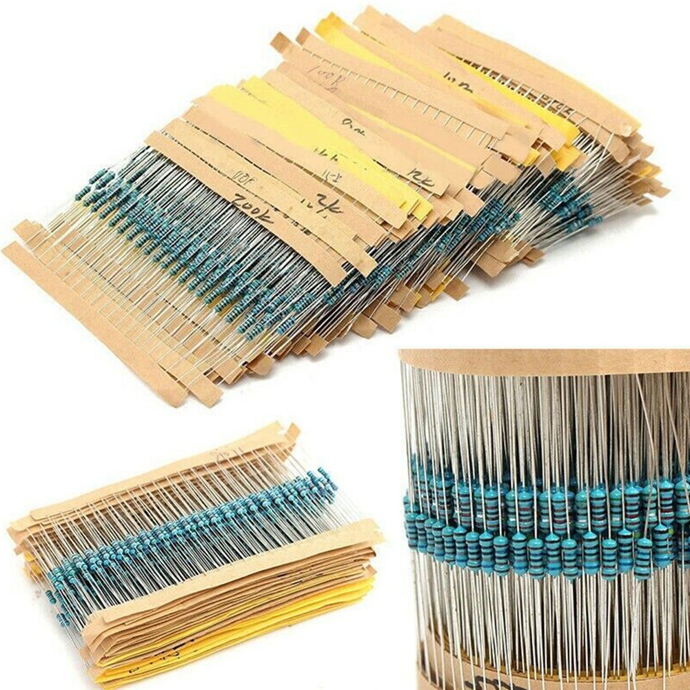 3120pcs 156 Values 1 ohm - 10M ohm 1/4W 1% Metal Film Resistors ...