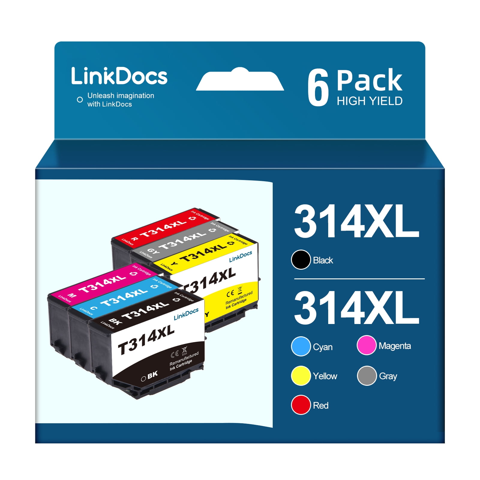 312xl, T314xl Ink Cartridge with Latest Chips Replacement for Epson ...