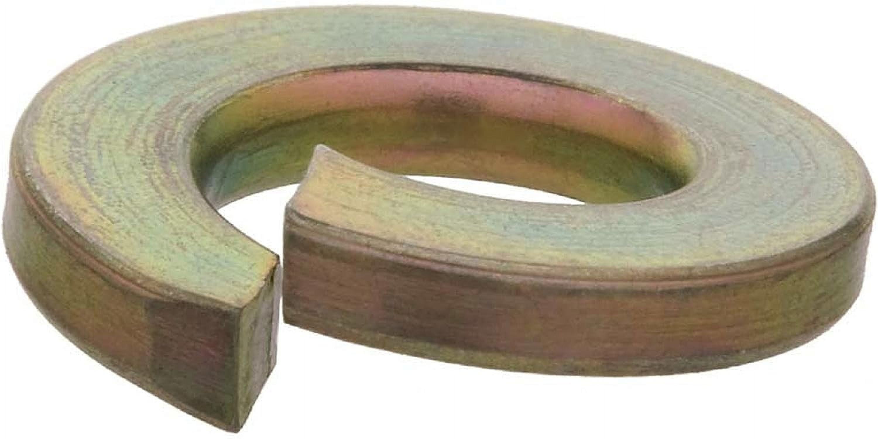 31472 9/16 Inch Yellow Zinc-Plated Grade 8 Lock Washers, 25-Count ...