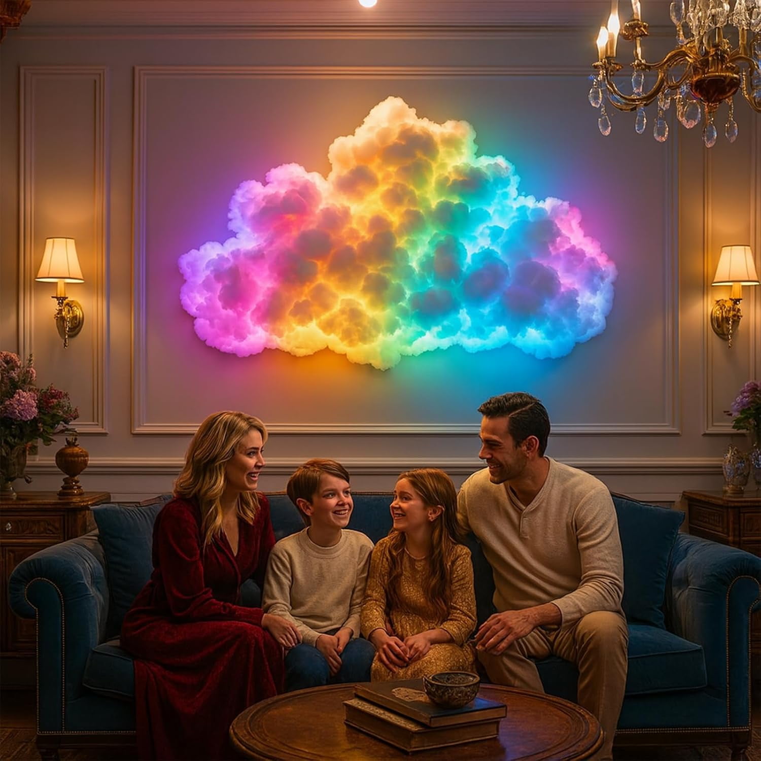 315 in DIY USB-Powered Thundercloud LED Light Decor, 2026 New 3D Cotton ...