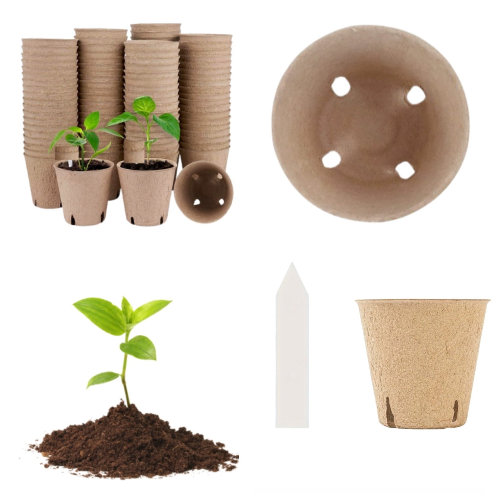 315 Inch Round Nursery Tray Temporary Garden Germination Container ...