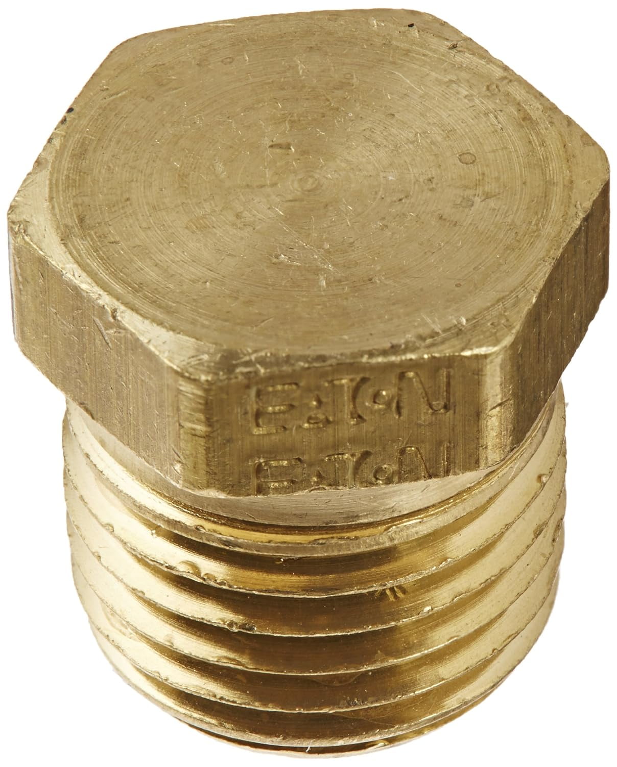 3152X4 Brass CA360 Fitting, Hex Head Plug, 1/4" NPT Male - Walmart.com