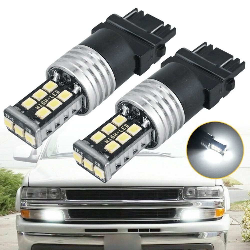 3157 3156 3057 4157 3157 LED Bulbs Xenon White, Ultra Bright 15-SMD LED ...