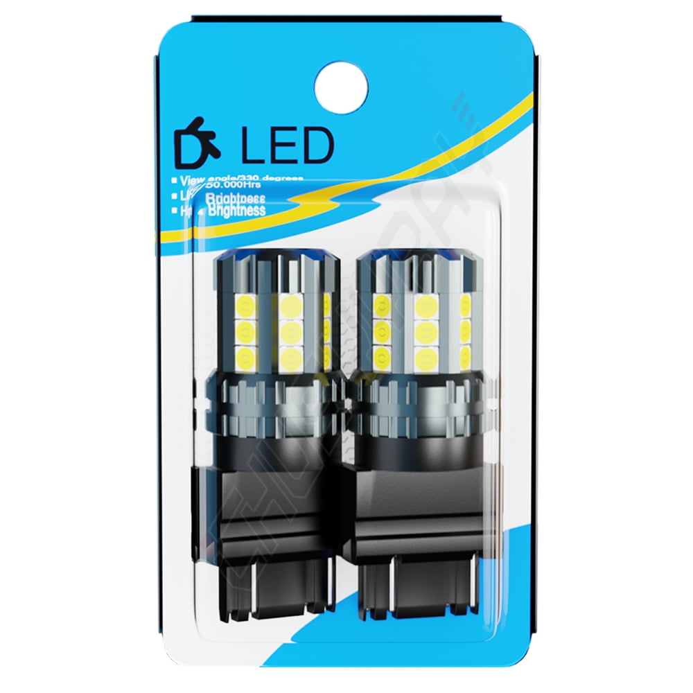 3157 3457 White LED Front Turn Signal Lights Bulb 6000K - Walmart.com