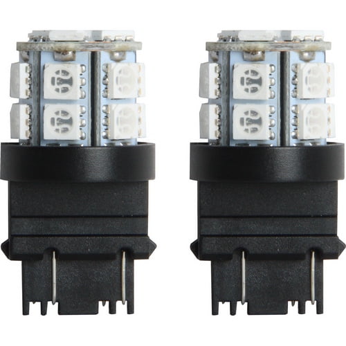 3157 Amber LED Bulb SMD 15 LED 2pc. Kit - Walmart.com