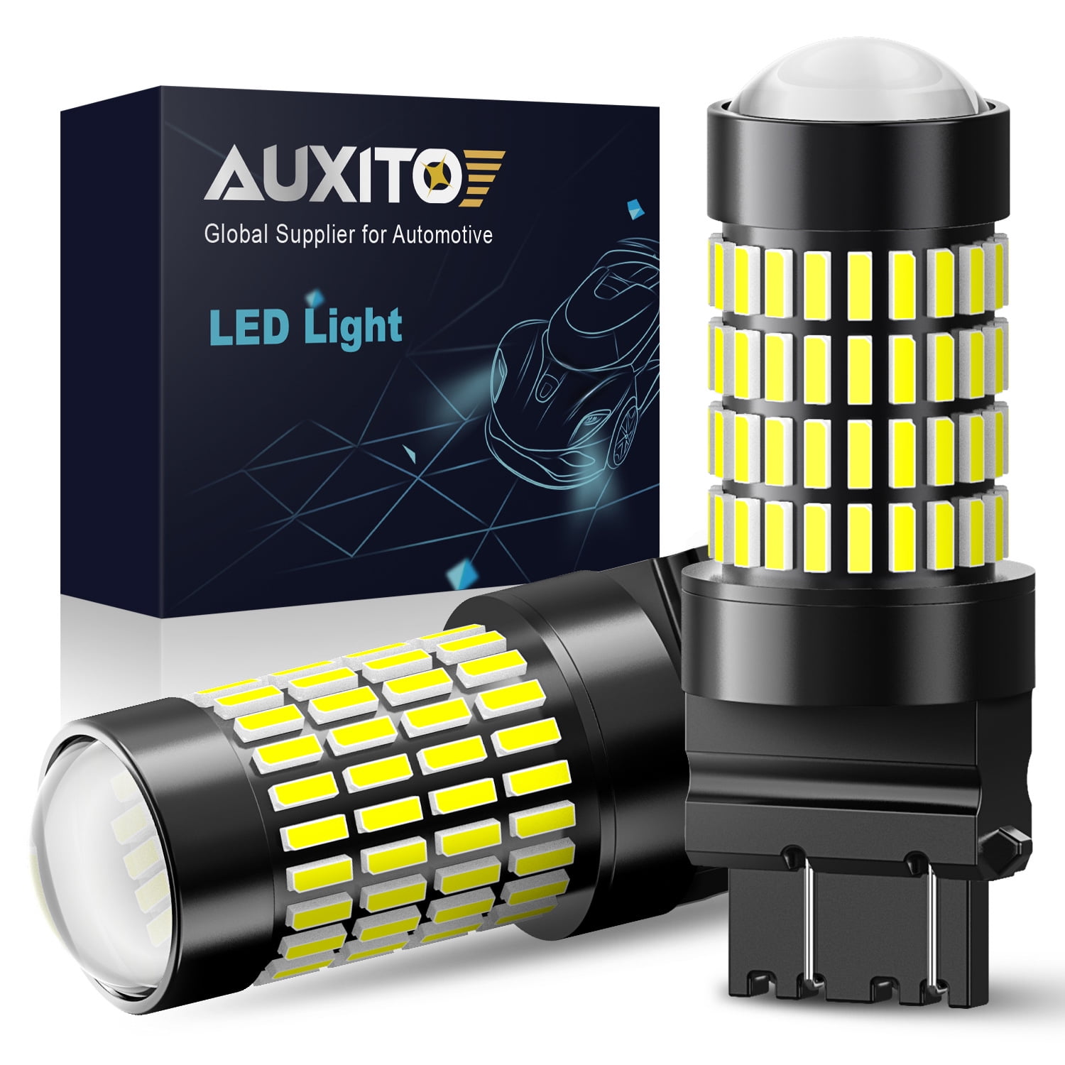 AUXITO 3157 LED Bulbs, 1400 Lumens, 4014 102-SMD, for Backup Reverse ...