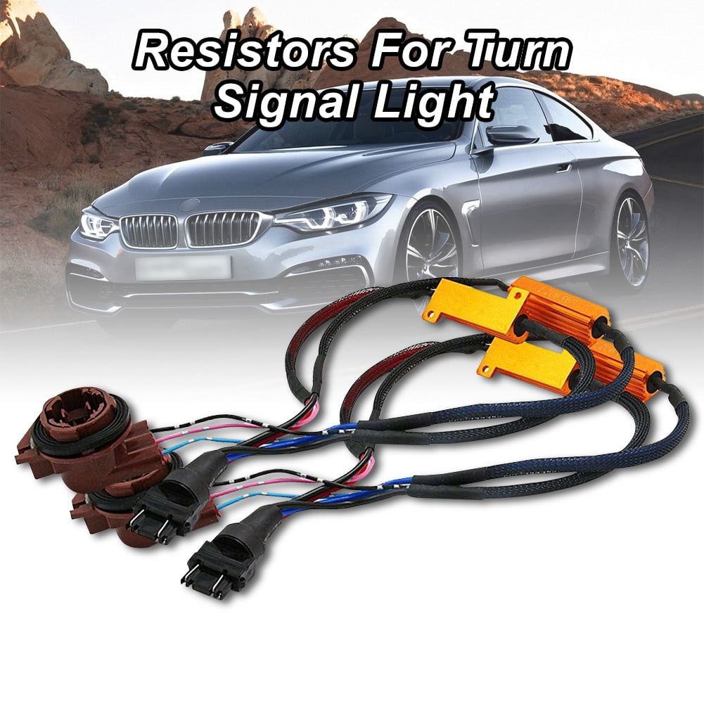 3157 LED Front Turn Signal Load Resistor Adapter Anti Hyper Flash Error ...