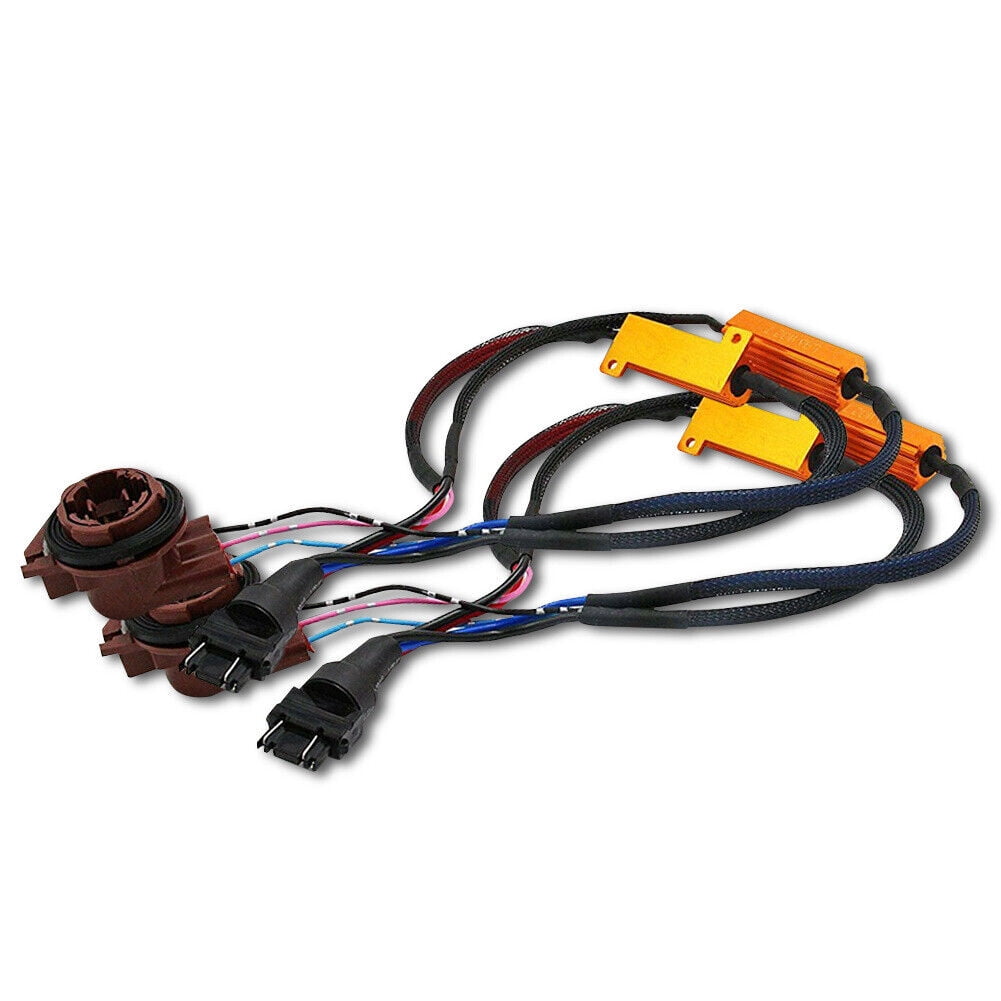 3157 LED Turn Signal Light Load Resistor Decoder Anti Hyper Flash Error ...