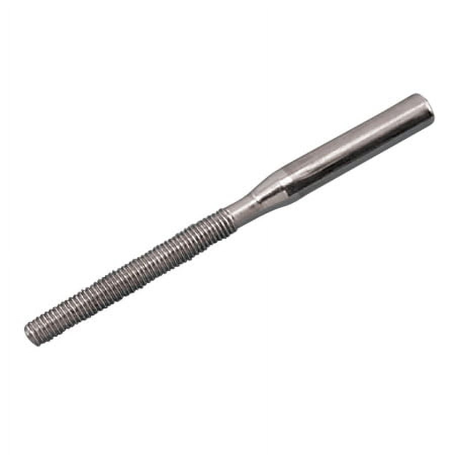 316 LEFT UNF STAINLESS STEEL SWAGE STUD, SWAGE TERMINAL 1/4" x 1/8 ...