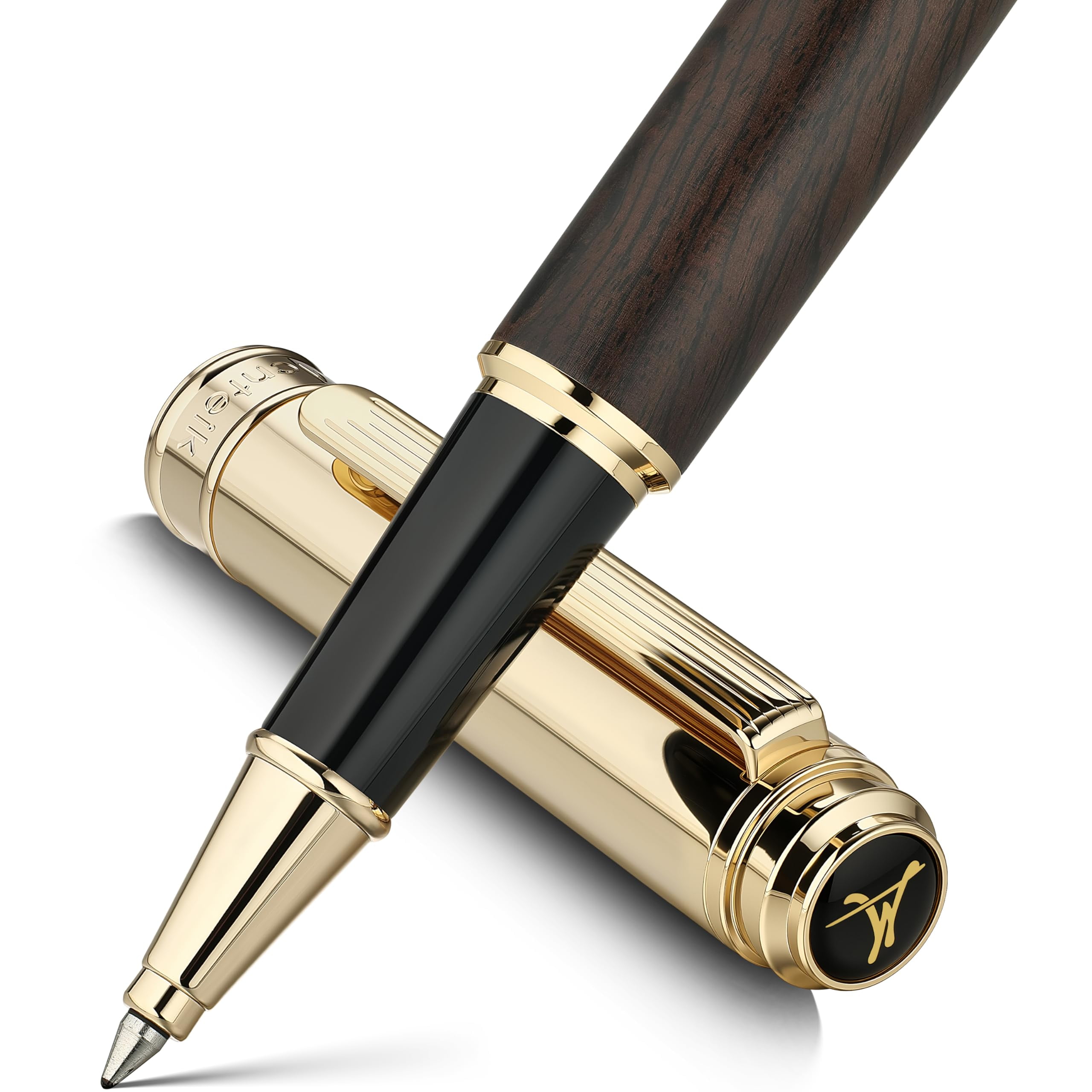 316 Luxury Journaling Pen, Nice Natural Wood for Writing, 24K Gold ...
