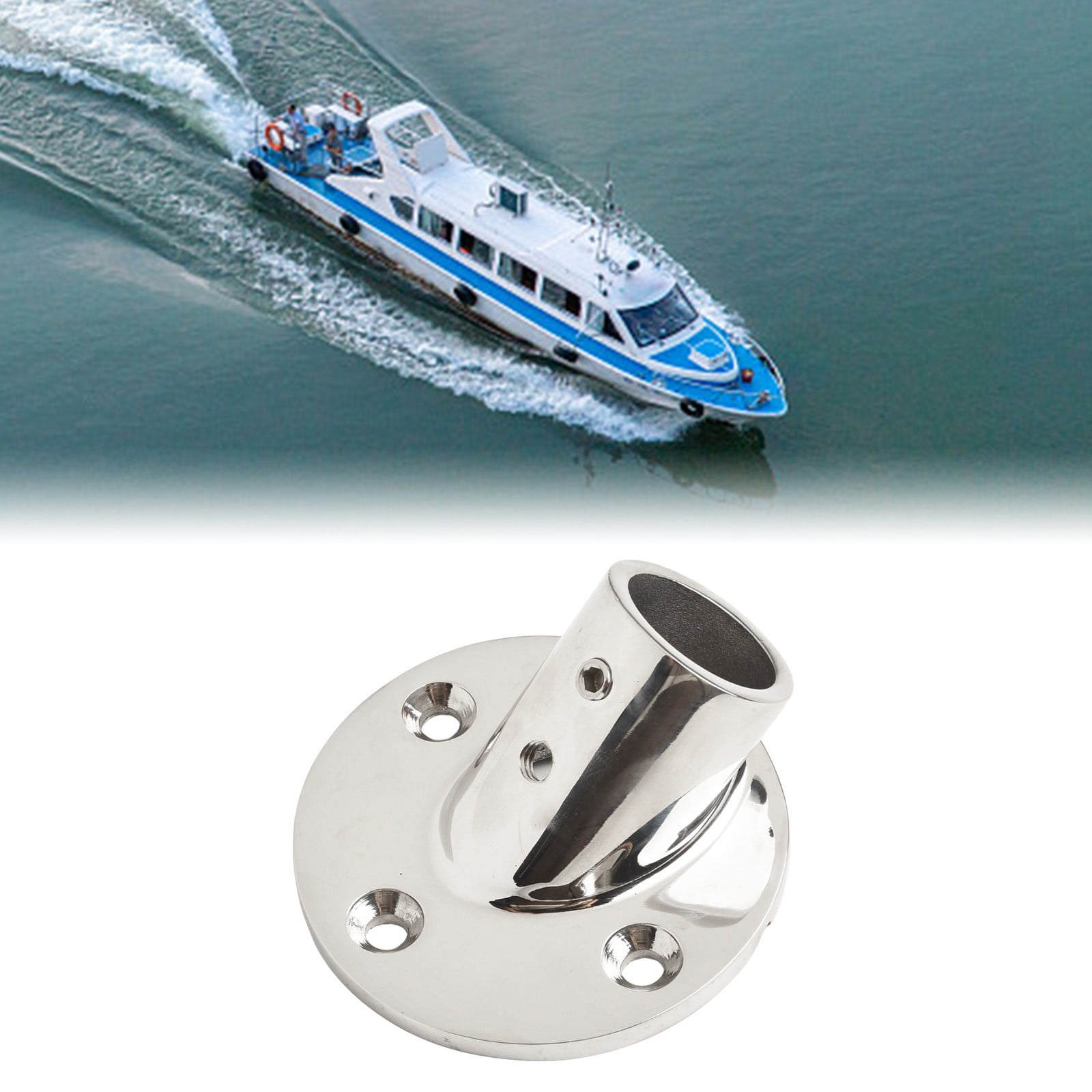 316 Marine Grade Stainless Steel Boat Handrail Fittings for 22mm Pipe ...