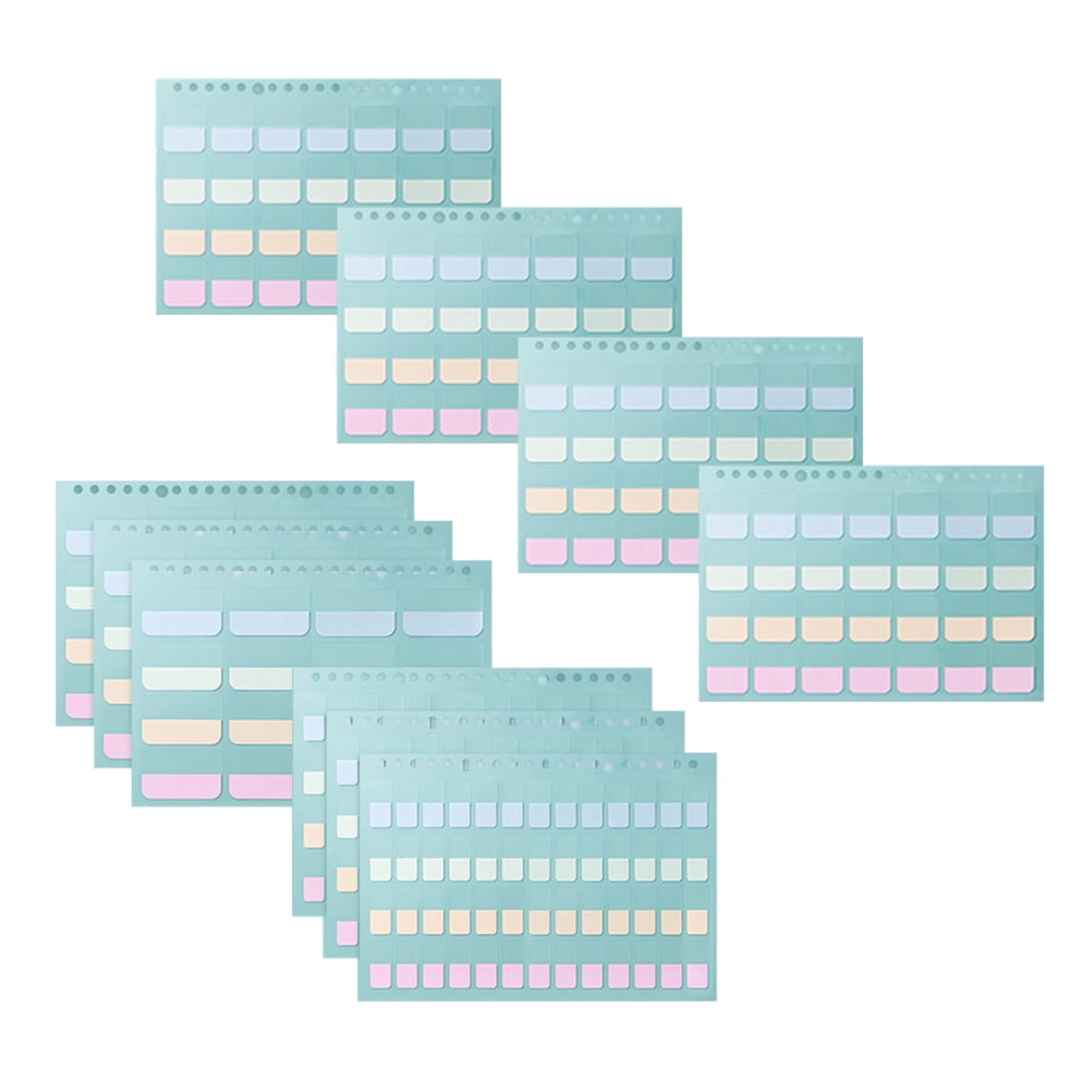 Masteelf Color Note Tabs for Students Assorted Color PET Material ...