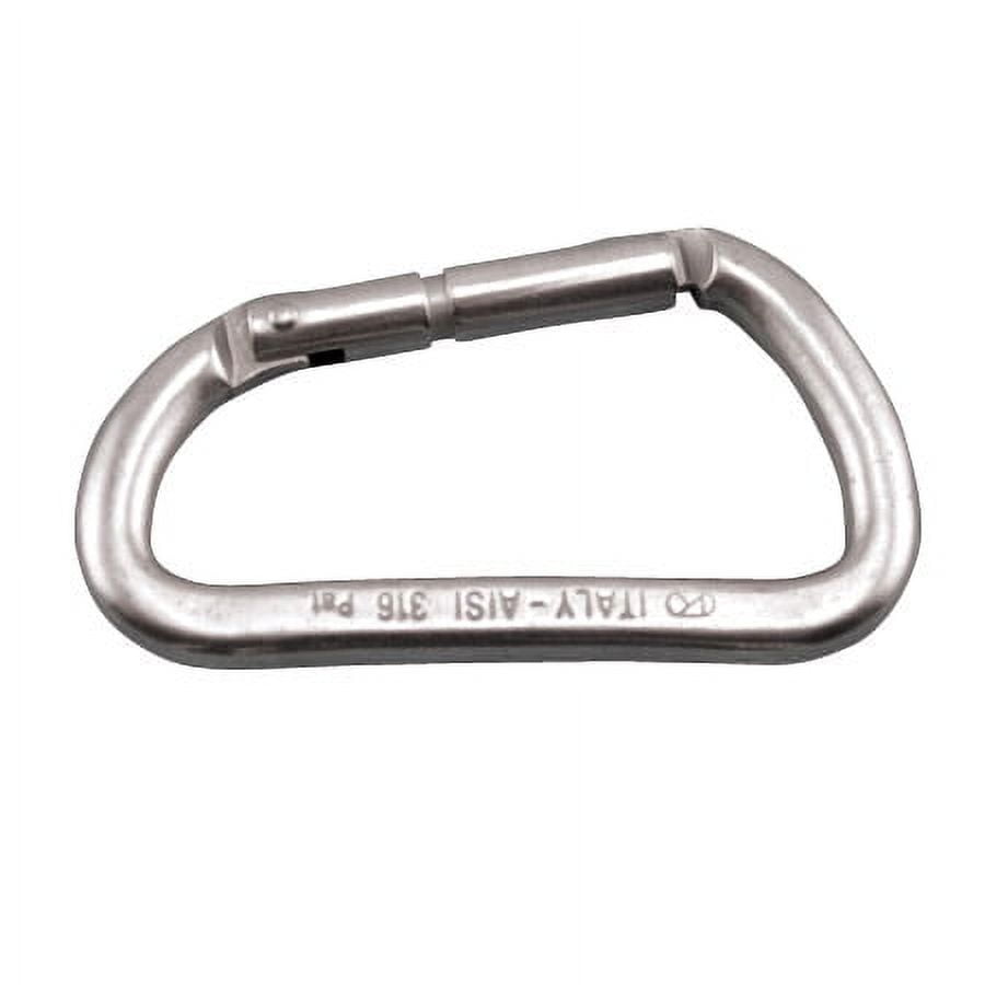 316 STAINLESS STEEL ASYMMETRICAL CARABINER CLIP 4" (S0140-0100 ...