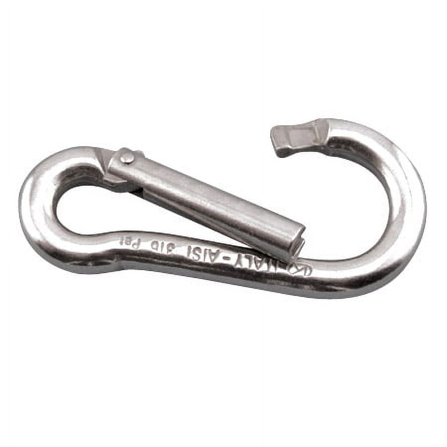 316 STAINLESS STEEL SPECIAL GATE SPRING CLIP CARABINER 7/16" (S0142 ...