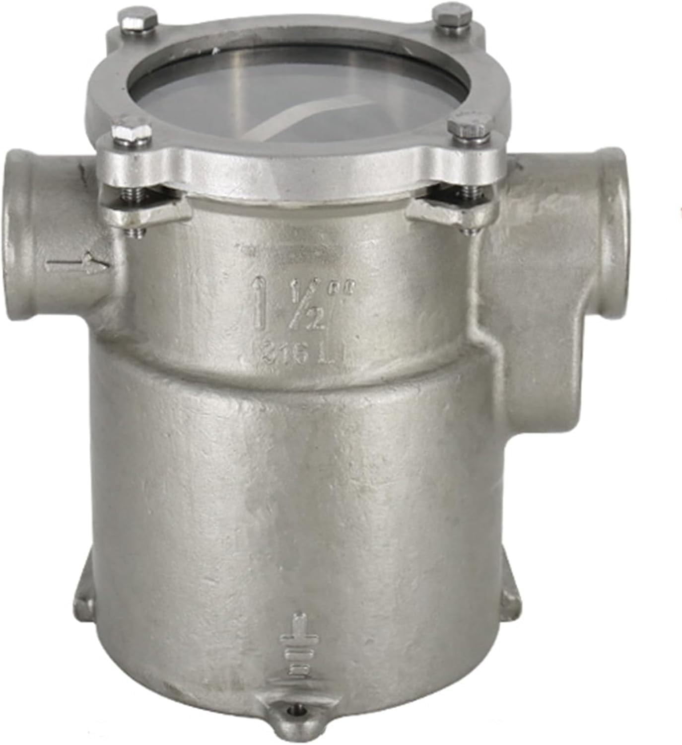 316 Stainless Steel 1.5 inch Water Strainer for Boat，Seawater Strainer ...