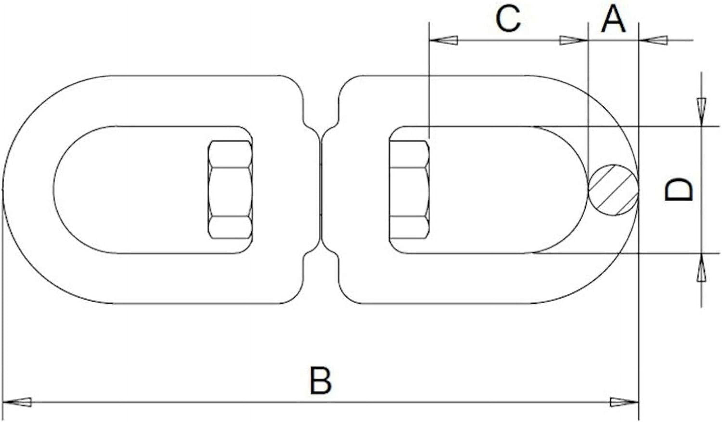316 Stainless Steel Anchor Swivel Eye - Eye Connector - Walmart.com
