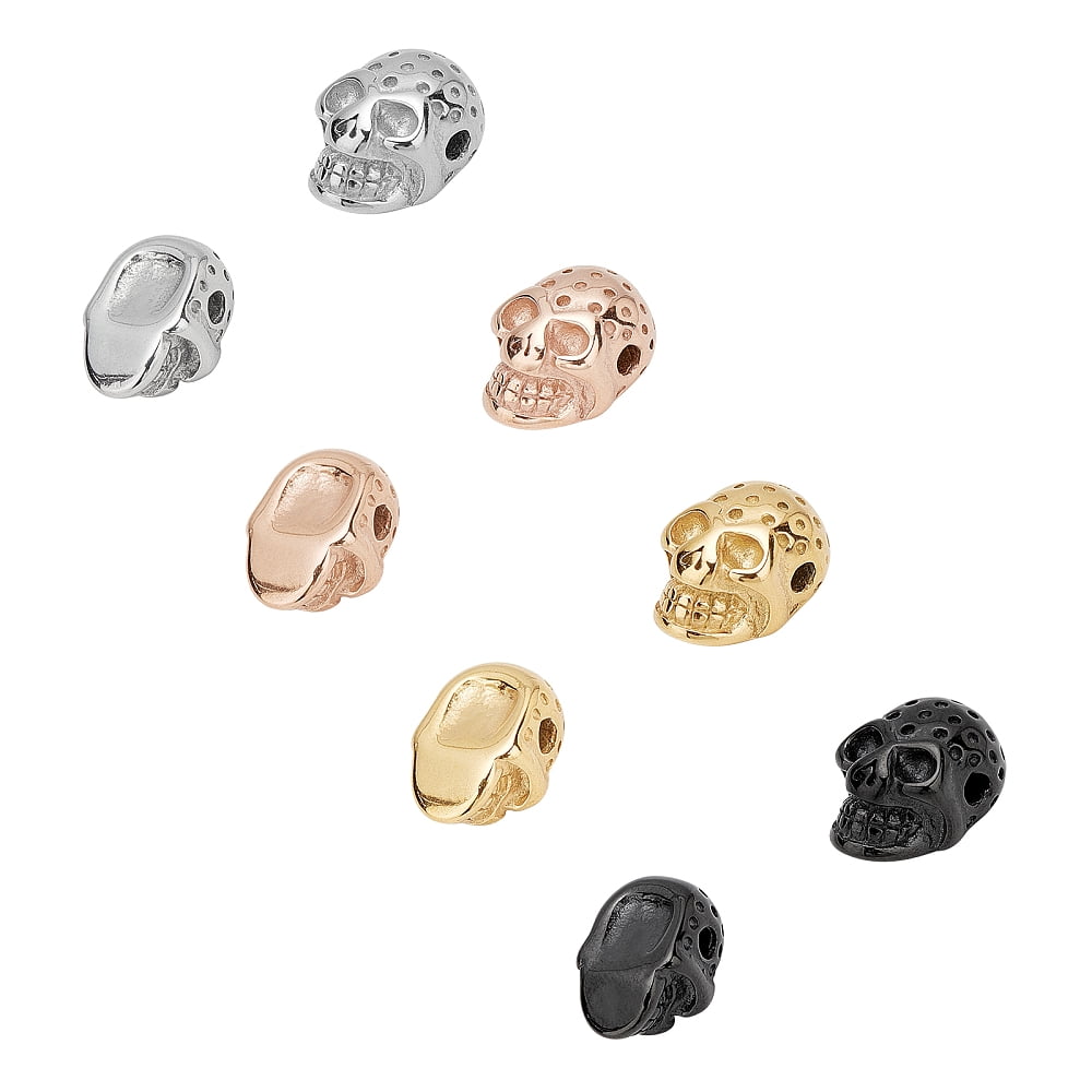 316 Stainless Steel Beads Head Mixed color 8.5x9x13mm Hole: 1.8mm Fit ...