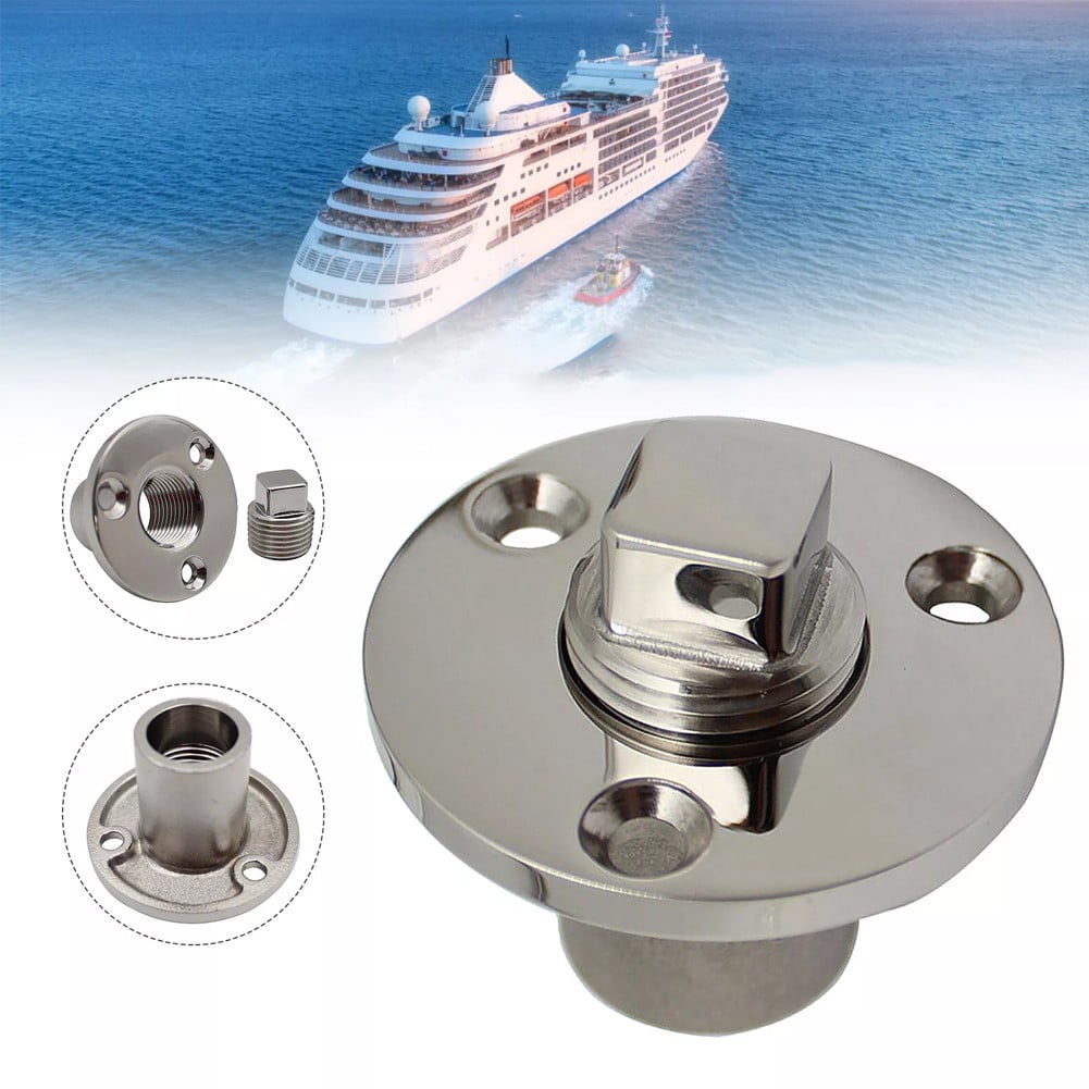 316 Stainless Steel Boat Drain Bung Kit for Marine Use - Walmart.com