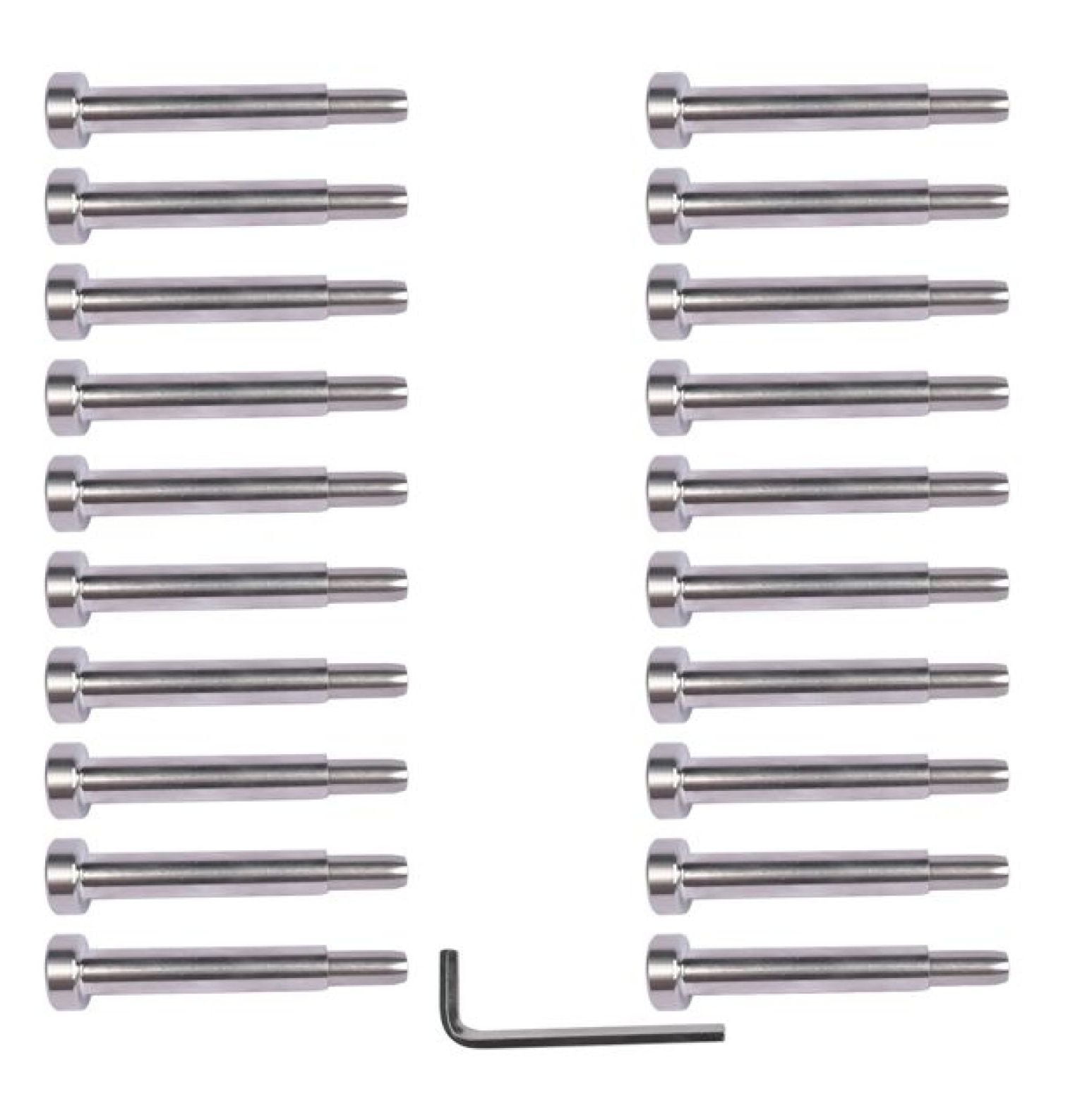 316 Stainless Steel Cable Railing Kit 20Pcs - 3/16" Wire Rope Fasteners ...