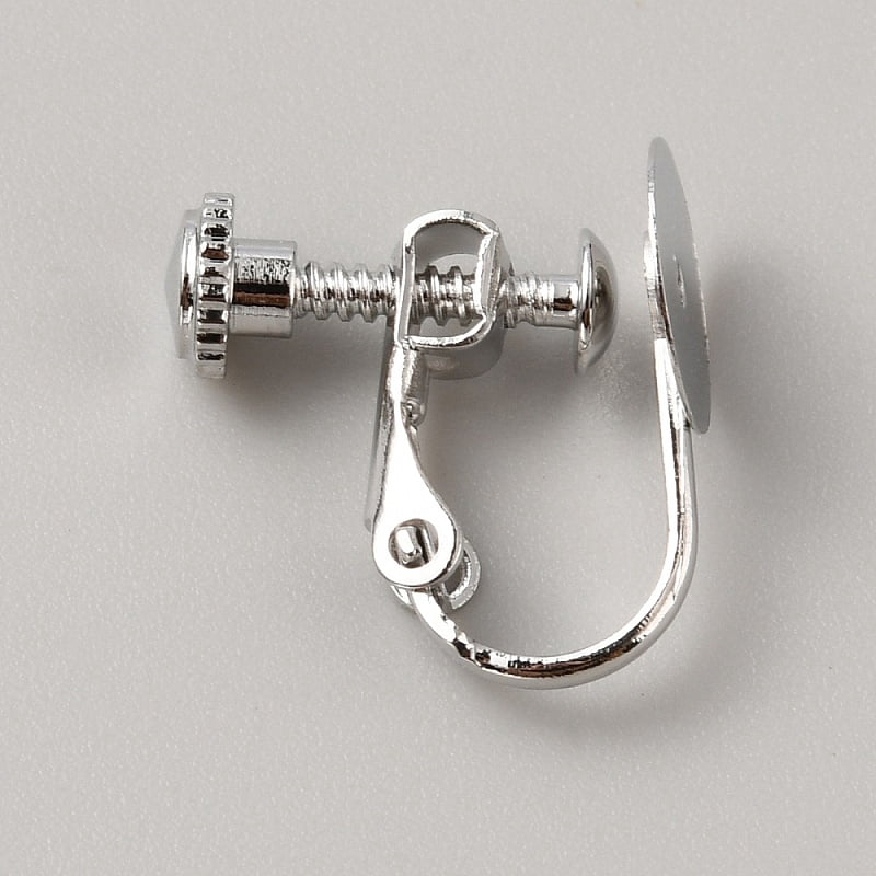 316 Stainless Steel Clip-on Earring Findings Earring Settings Flat ...