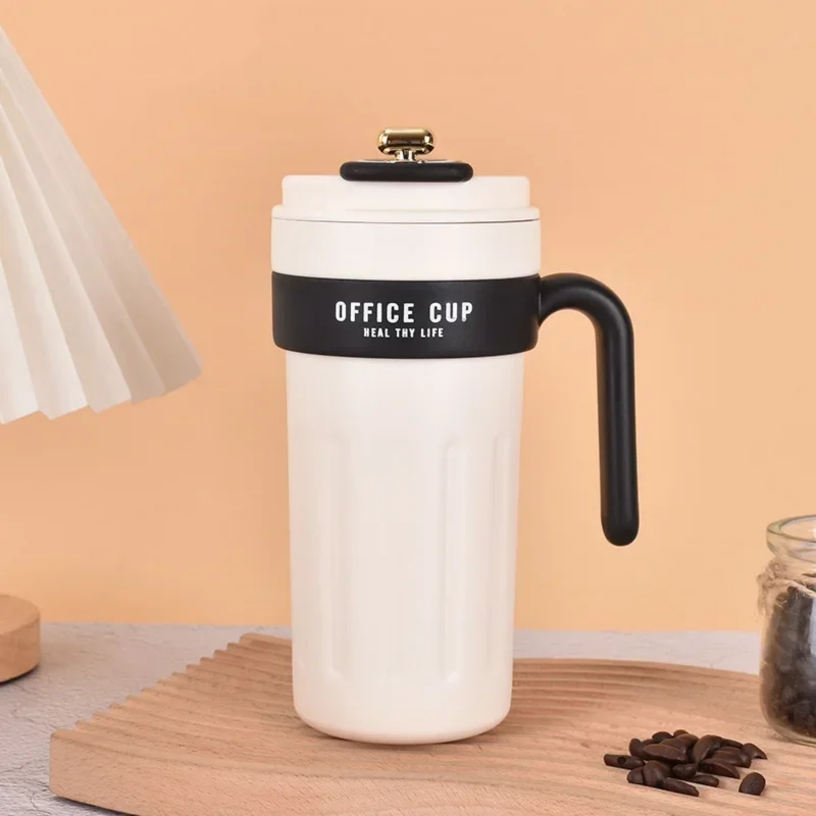 316 Stainless Steel Coffee Cup with Rope Straight Drink Thermos Cup Intelligent Temperature ...
