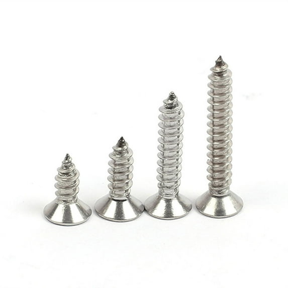 316 Stainless Steel Cross Self Tapping Screws Flat Countersunk Head ...