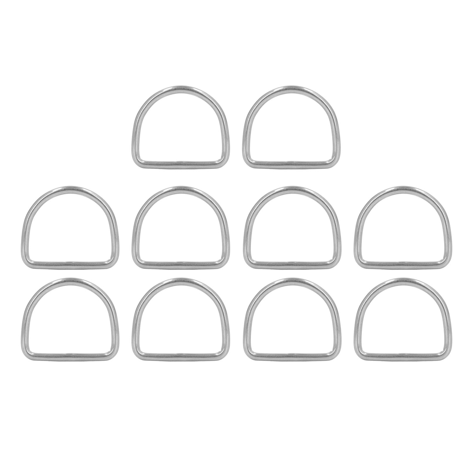 316 Stainless Steel D Rings, 3mm Seamless Welded, 10 Pack For Surfboard ...