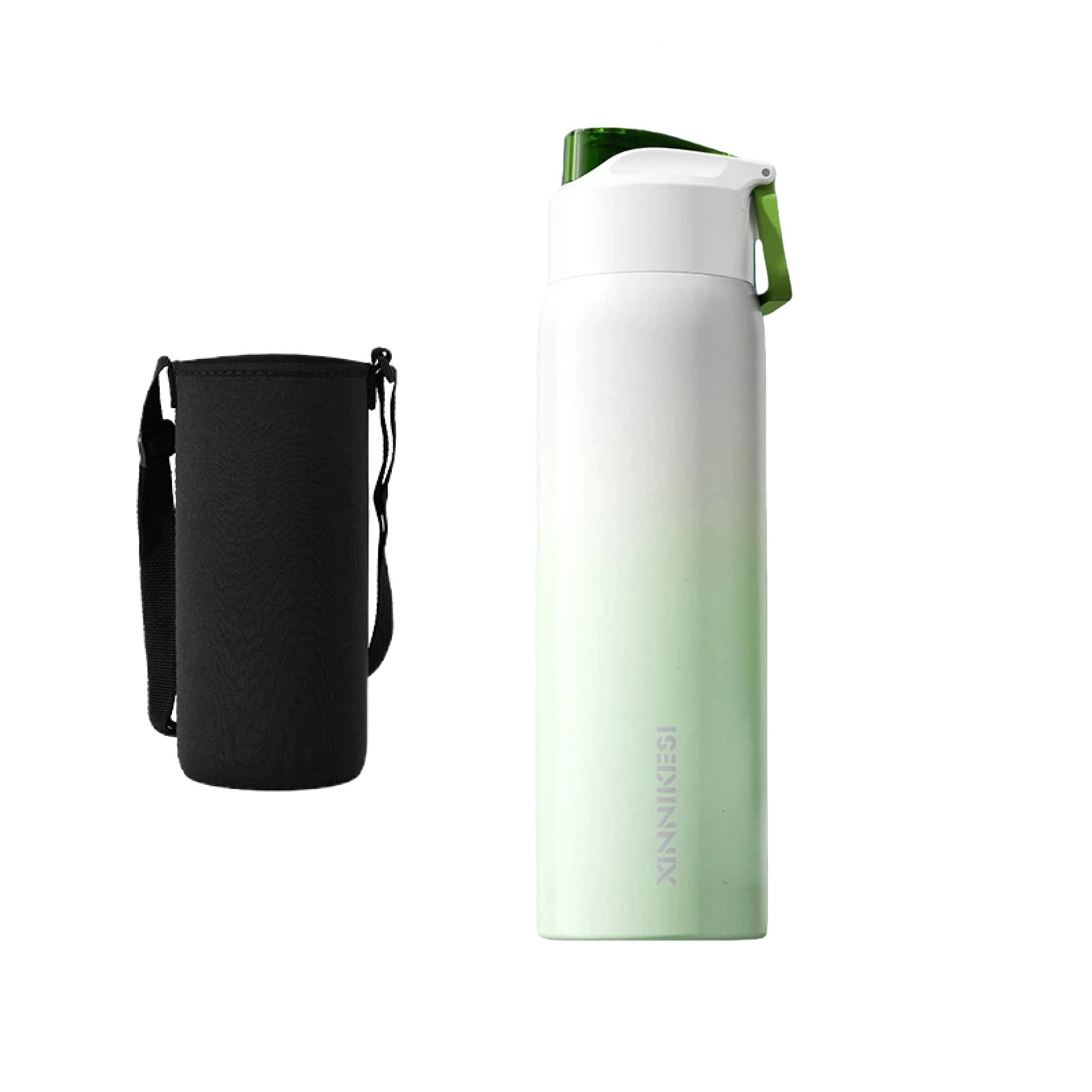 316 Stainless Steel Fitness Sports Vacuum Bottle with handle and straw ...