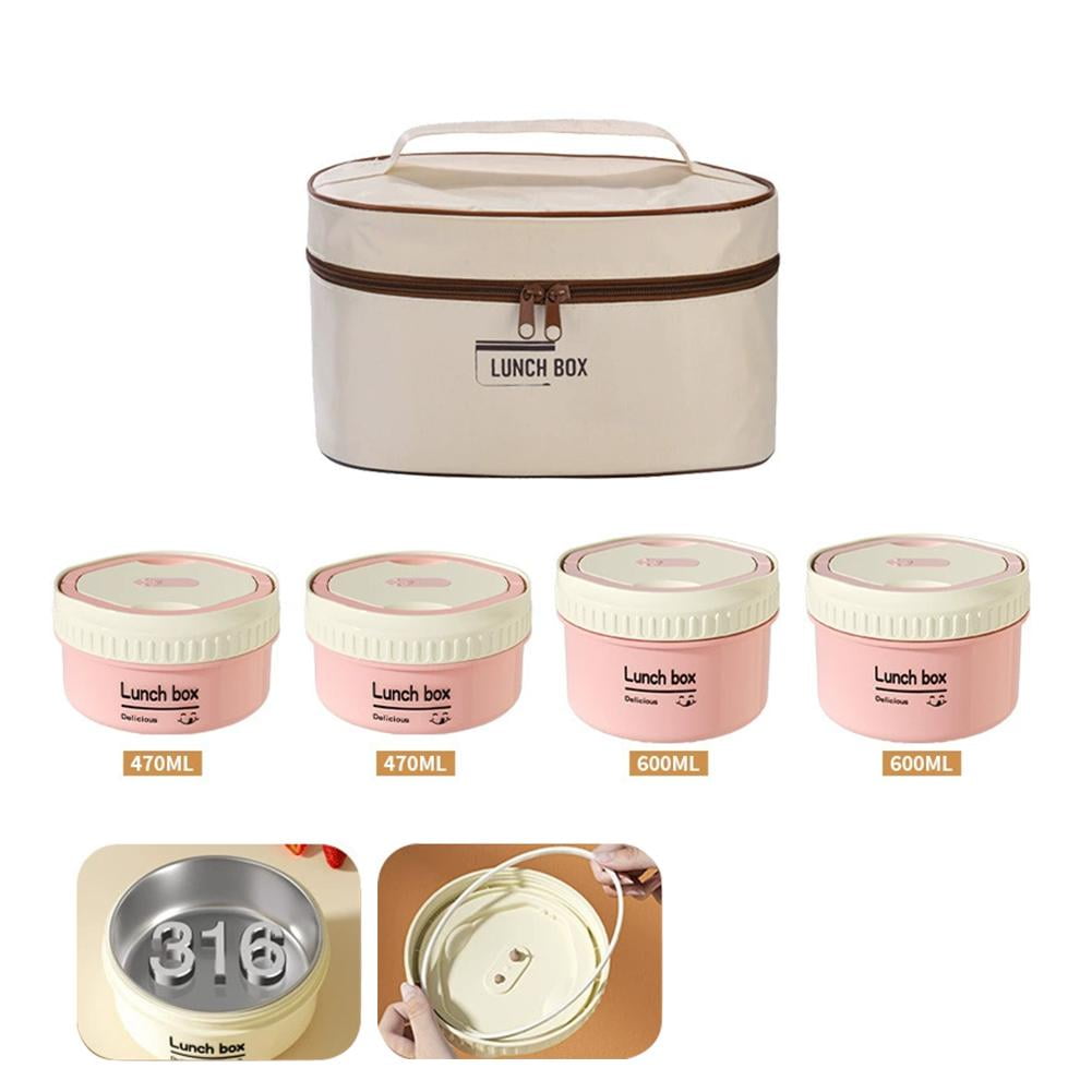316 Stainless Steel Insulated Lunch Box for Office Workers, Microwave ...