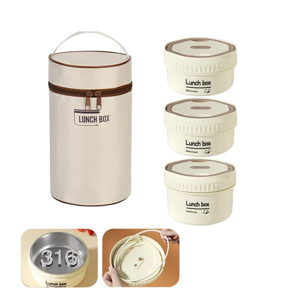316 Stainless Steel Insulated Lunch Box for Office Workers Microwave ...