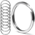 316 Stainless Steel Key Ring Set, Marine Grade Rustproof Flat Split ...