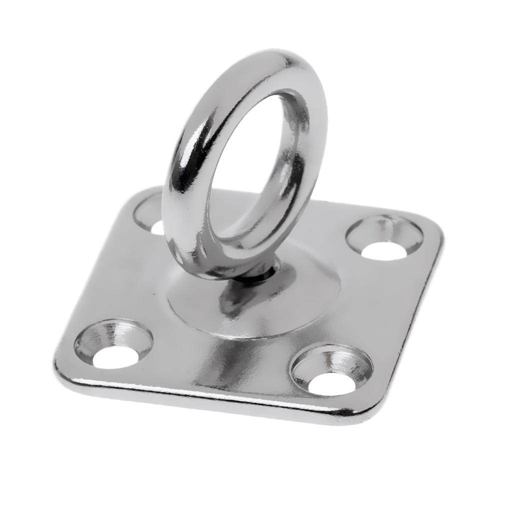 Walmart 316 Stainless Steel Square Pad Eye Plate, M5 M6, 6mm, Marine ...