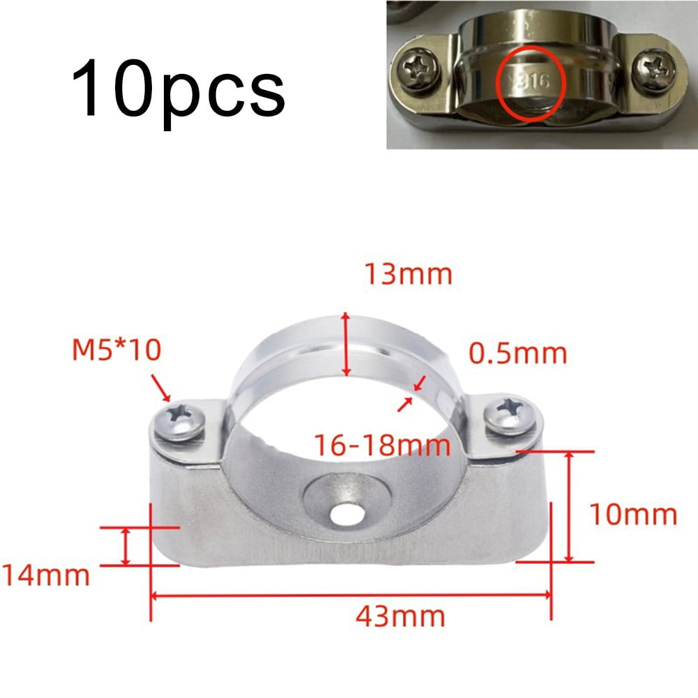 316 Stainless Steel Pipe Support Pipe Bracket Clamp Pipe Clamp Bracket ...