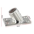 316 Stainless Steel Rectangular Base For 22MM Boat Handrail Pipe 30/45 ...