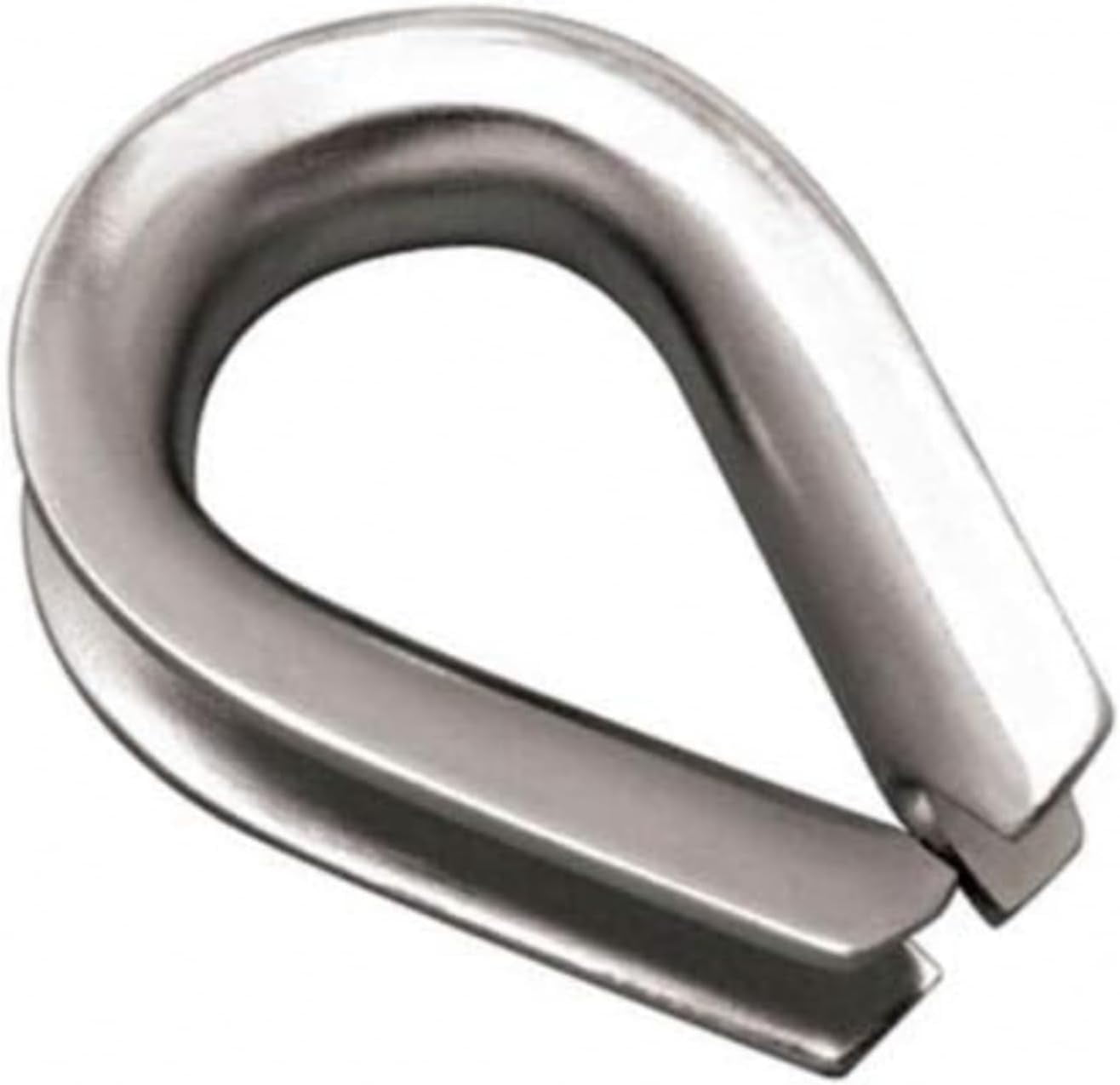 316 Stainless Steel Rope Thimble - Marine Grade, Resistant - Prevents Rope Wear/Chafing - Choose ...