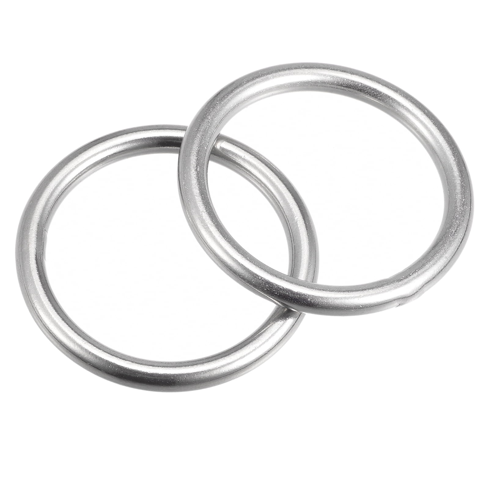 316 Stainless Steel Round Ring 45mm ID 6mm Thick 2 Pack - Walmart.com