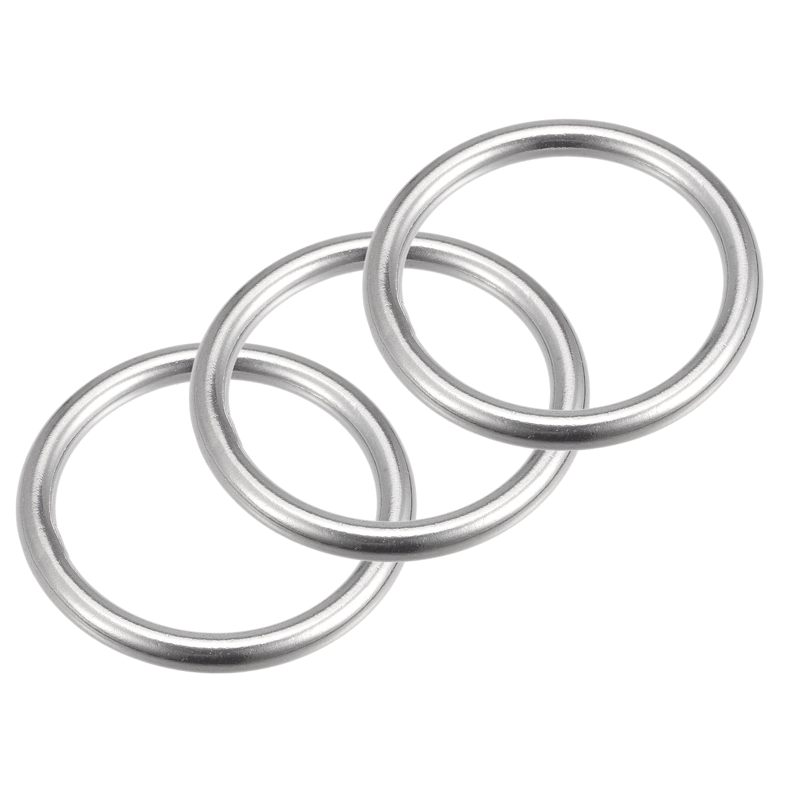 316 Stainless Steel Round Ring 45mm ID 6mm Thick 3 Pack - Walmart.com